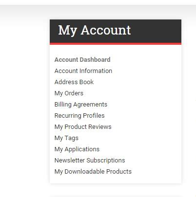 Magento How To Manage Customer Account Dashboard Links Template Monster Help