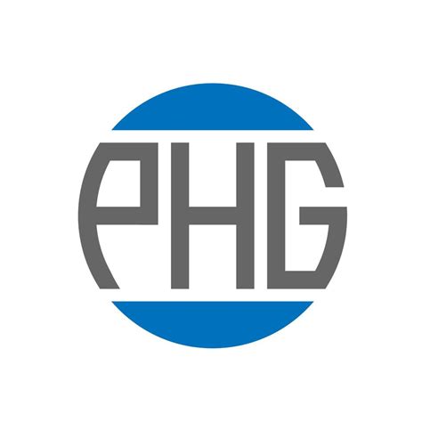 Phg Letter Logo Design On White Background Phg Creative Initials Circle Logo Concept Phg