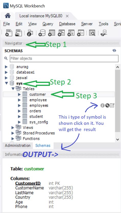 How To Get The Type Of Columns In Sql Geeksforgeeks