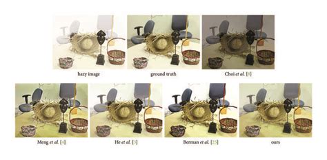 Example Of The Comparison Based On D Hazy 31 The Hazy Image Is Named