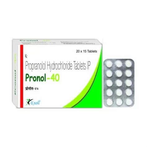 40mg Pronol Propranolol Tablets At ₹ 99strip Propranolol Tablets In