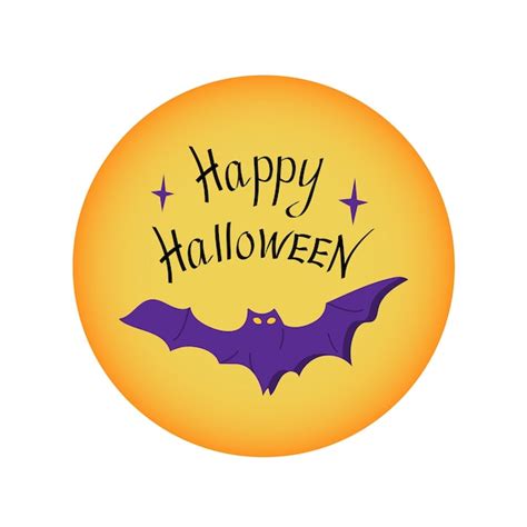 A Lua E O Morcego Vetor Premium