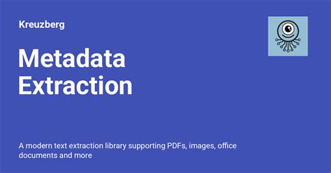 Metadata Extraction Kreuzberg