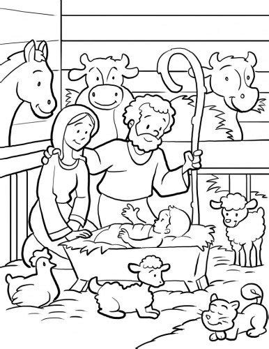 Dibujos de PESEBRES Navideños para colorear Imágenes para imprimir y