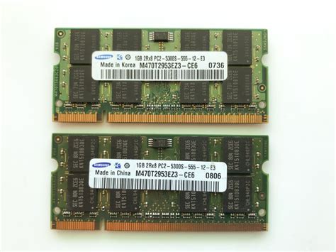 Оперативная память ddr2 для ноутбука