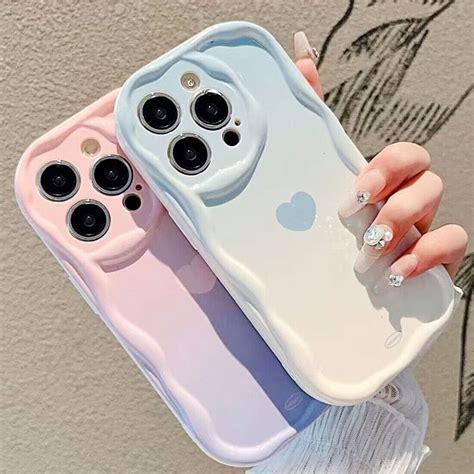 아이폰 14 13 12 프로 맥스 파스텔 하트 글리터 슬림 테두리 물결 케이스 홈플러스 택배배송
