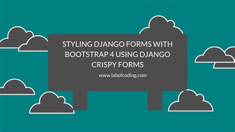 Django 2 Tutorial 16 Django 2 Tutorial 17 Styling Django Forms With Bootstrap 4 Youtube