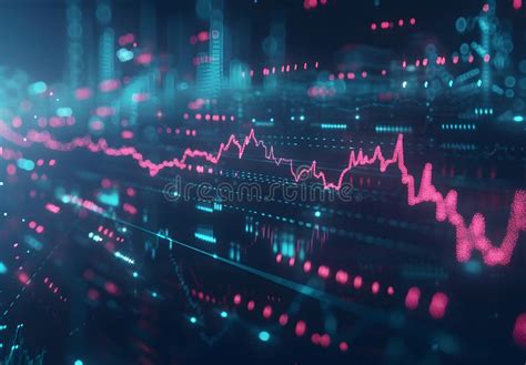 Dynamic Stock Market Graph With Interactive Digital Display Stock Illustration Illustration Of