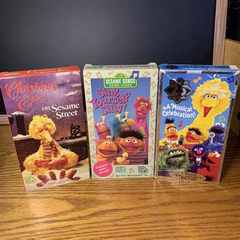 Lot Of Sesame Street Elmos World Vhs Tapes Sing Yourself Silly Hot Sex Picture