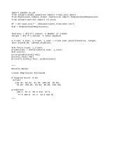 Simple Linear Regression Testing Py Import Pandas As Pd From Sklearn Model Selection Import