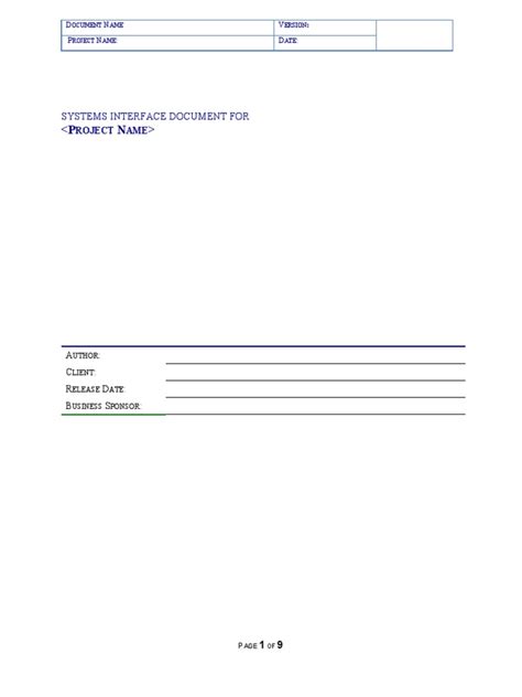 Systems Interface Document Pdf Project Management Systems Engineering Systems Interface Document Pdf Project Management Systems Engineering