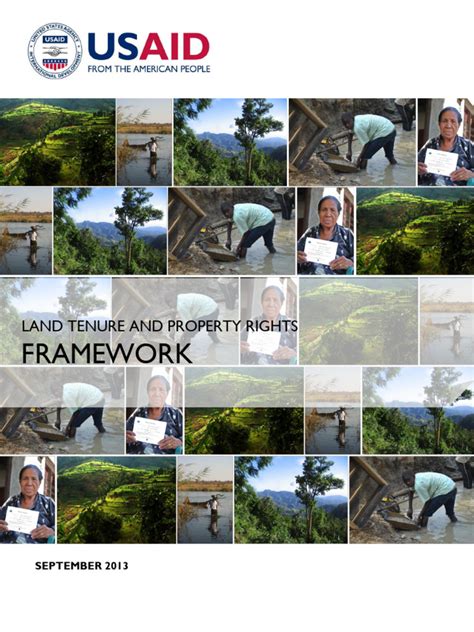 Usaid Land Tenure Framework Pdf Food Security Governance