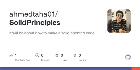 Github Ahmedtaha01solidprinciples It Will Be About How To Make A Solid Oriented Code