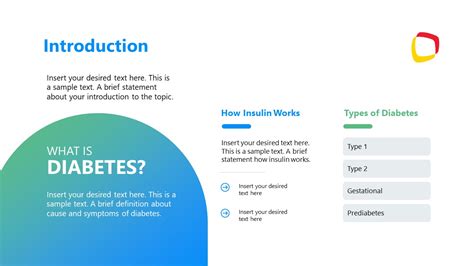 Diabetes Introduction Slide Template Slidemodel