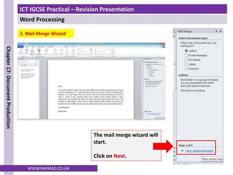 Ict Igcse Practical Revision Word Processing Pdf Desktop Publishing Computer Software And