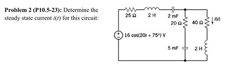Solved Problem P Determine The Steady State Chegg