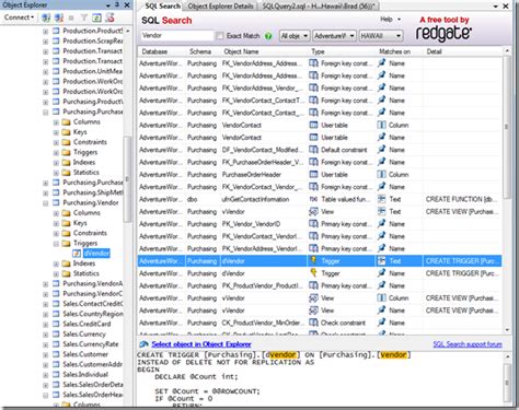 Searching For Objects Or Text Strings Using SQL Search SQLServerCentral
