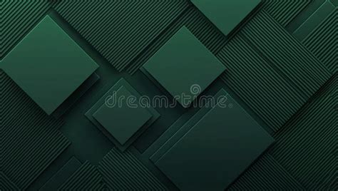 An Abstract Square Pattern With A Green Wall Texture Background Stock