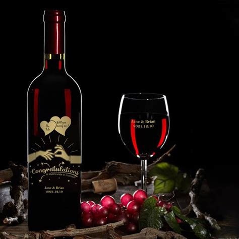 訂製禮物客製化文字雕刻紅酒套裝 紀念禮物 結婚禮物 送禮必備 Design Your Own Wine 香港酒瓶雕刻禮品專門店｜酒類人氣榜 Pinkoi