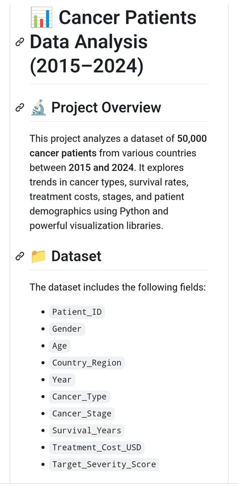 datascience python dataanalysis healthcareanalytics cancerresearch