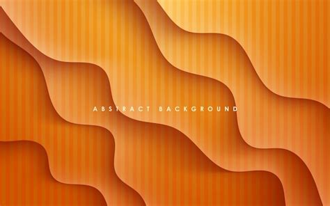 Premium Vector Abstract Orange Gradient Dynamic Wavy Shadow Texture Background Eps10 Vector