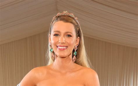 Blake Lively Blooms In Strapless Floral Gown And Bright Pink Heels