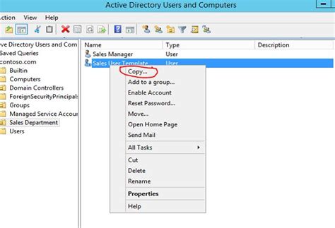 Create Users With User Templates In AD REBELADMIN