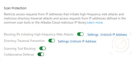 Configure Scan Protection Web Application Firewall Alibaba Cloud Documentation Center
