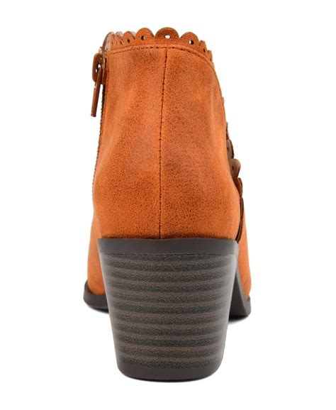 Journee Collection Womens Rust Tessa Booties Couturepoint