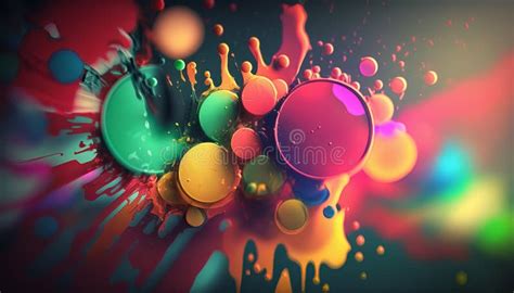 Abstract Bright Color Background Generative Ai Stock Illustration
