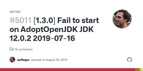 130 Fail To Start On Adoptopenjdk Jdk 1202 2019 07 16 · Issue
