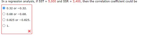 Solved In A Regression Analysis If SST And SSR Chegg