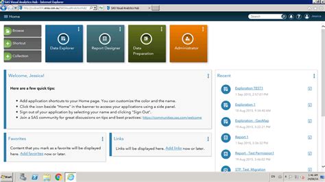 Solved Sas Visual Analytics Hub Home Screen Sas Support Communities