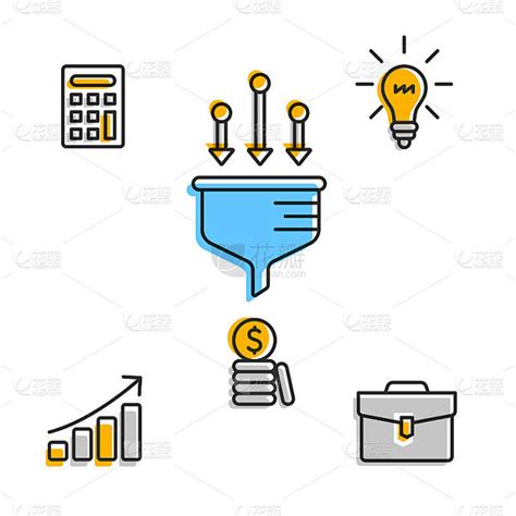 业务工作流程的图形图标