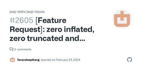 Feature Request Zero Inflated Zero Truncated And Hurdle Regression Models Issue
