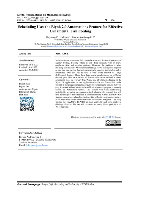 Pdf Scheduling Uses The Blynk 20 Automations Feature For Effective