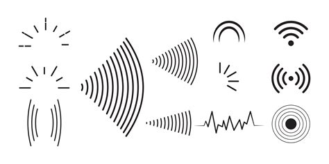 Sound Wave Set Sound Waves Equalizer Audio Waves Radio Signal