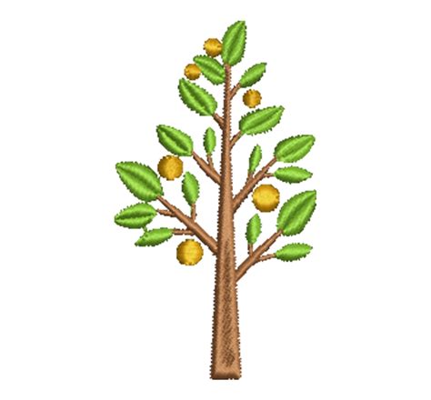 Forest Tree Machine Embroidery Floral Botanical Garden Pattern Etsy