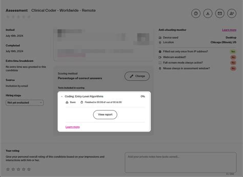 Interpreting A Coding Test Report Testgorilla Help Center