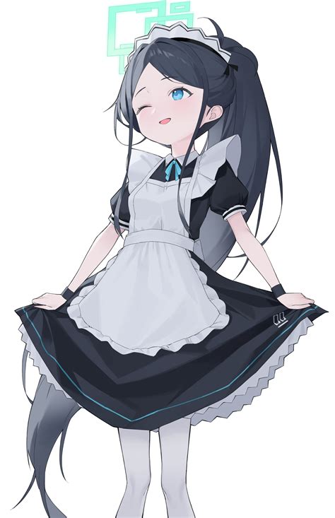 Safebooru 1girl Absurdres Apron Aris Blue Archive Aris Maid Blue