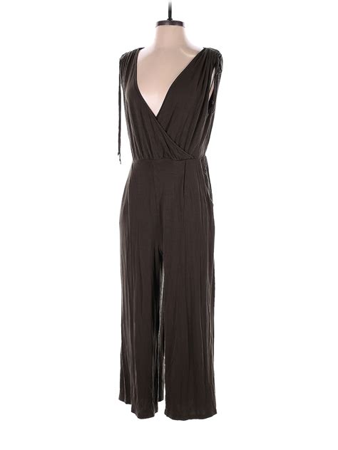 Moulinette Soeurs By Anthropologie Solid Brown Jumpsuit Size S 68