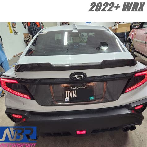 Subaru 2022 Wrx Carbon Fiber Sti Style Duckbill Trunk Spoiler V1 Nbr