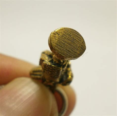 Monkey King Sun Wukong Chinese Tiny Brass Pendant Rop Gem