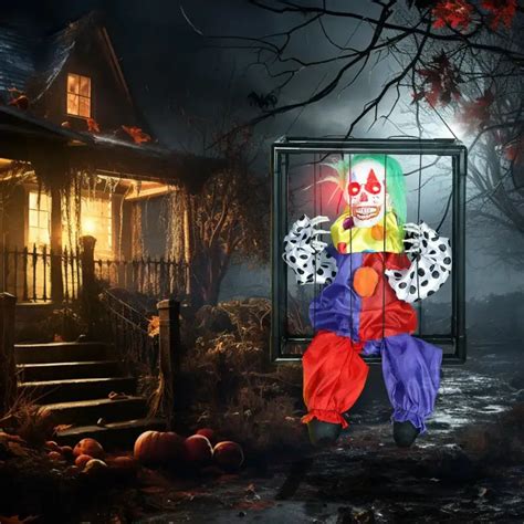Animated Halloween Hanging Clown In Cage — Little And Giant Explorers