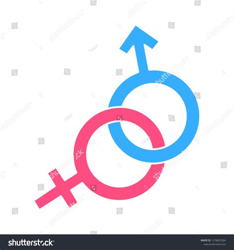 Sex Sign Iconmale Signfemale Signgender Symbolheterosexual Stock Vector Royalty Free