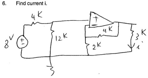 Solved 6 Find Current I Chegg Com