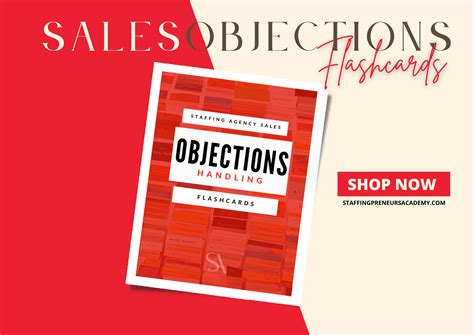 Staffing Agency Sales Objection Handling Flashcards Worksheet Staffingpreneurs Academy
