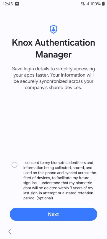 get started as a user knox authentication manager samsung knox