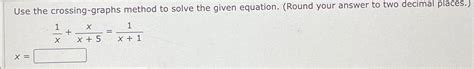 Solved Use The Crossing Graphs Method To Solve The Given