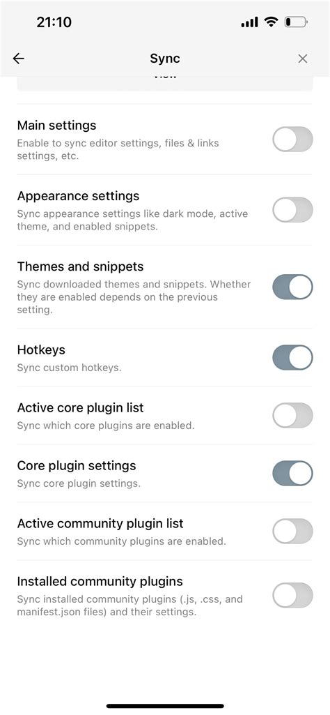 settings not syncing on mobile help obsidian forum